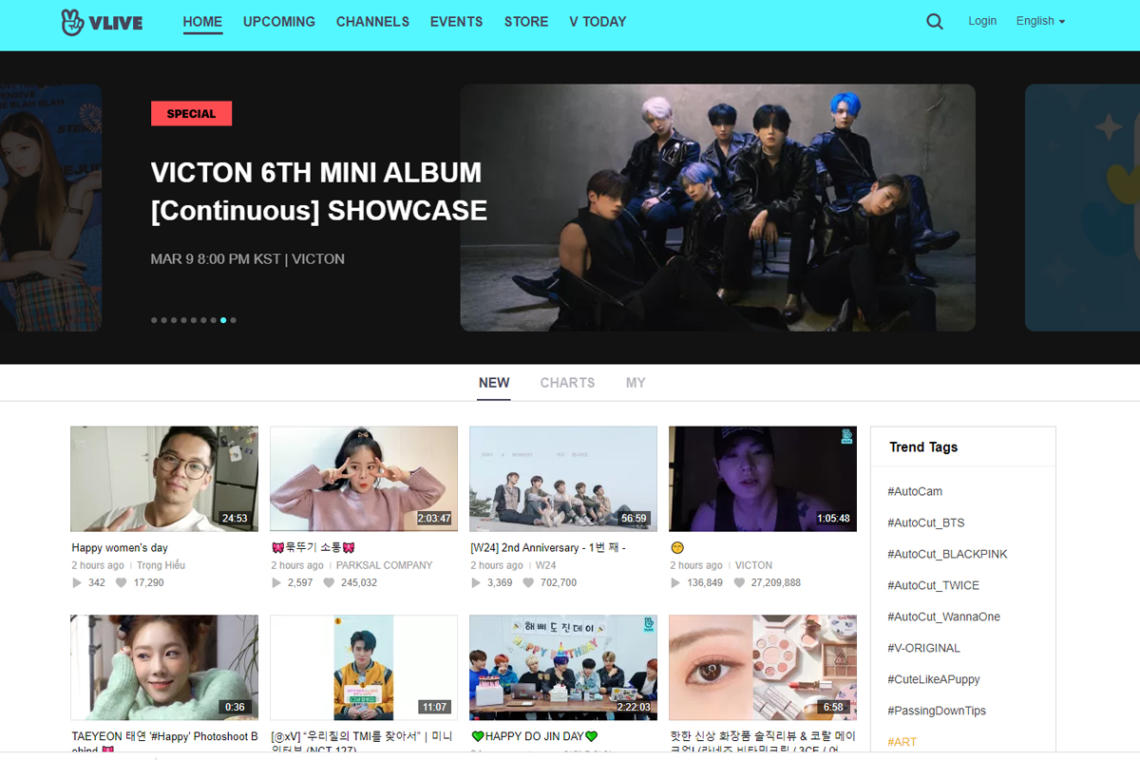 Naver Video Streaming Service V Live to Go Global