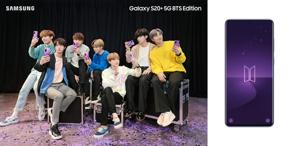 Samsung Reveals Special Galaxy S20, Earbuds BTS Edition