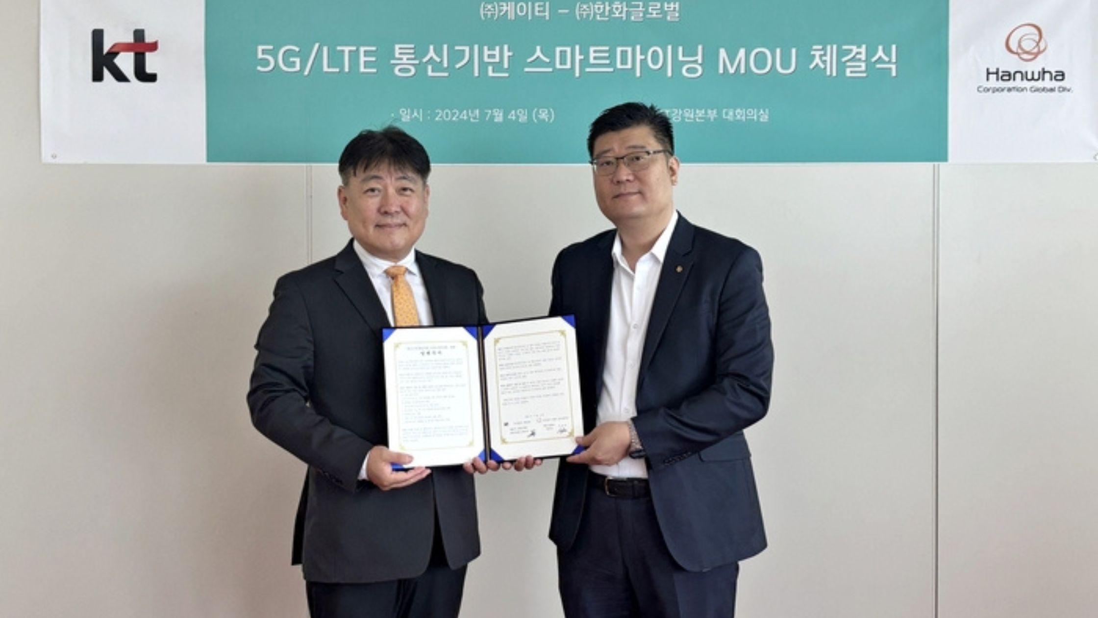 Hanwha andKT Partner to Advance Smart Mining Solutions